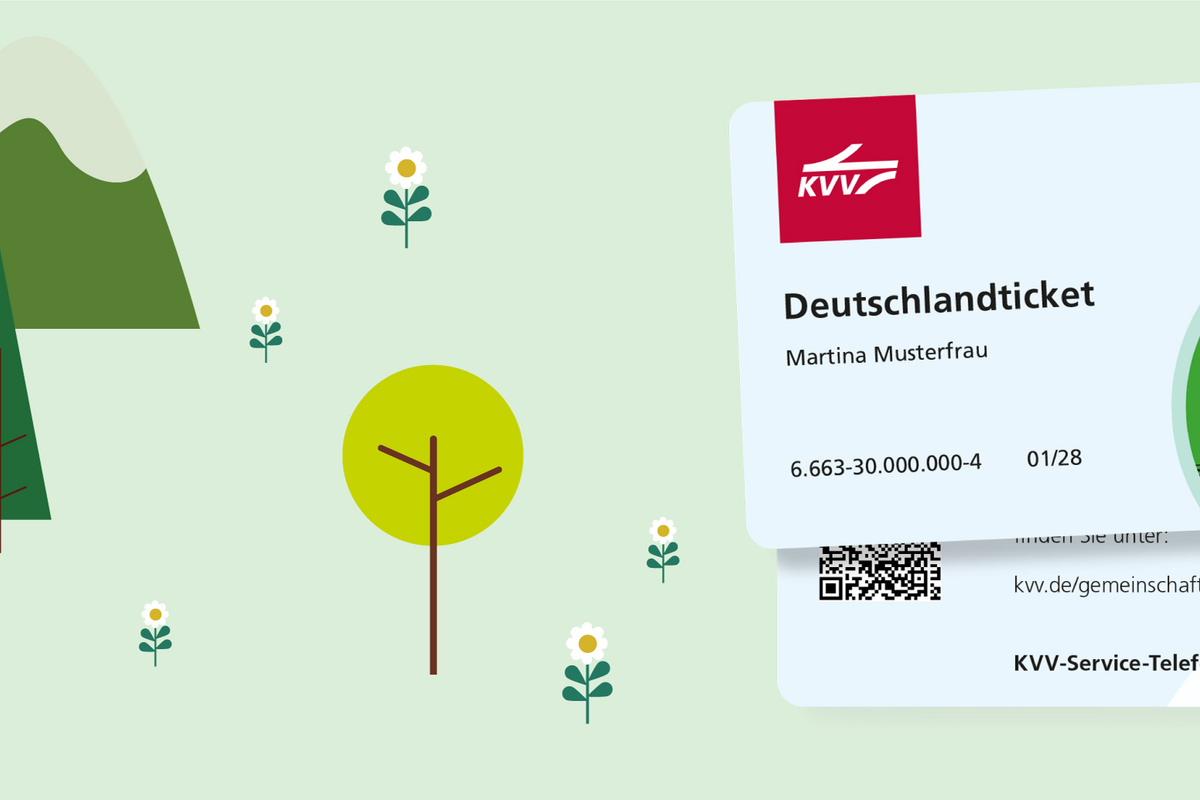 KVV - Karlsruher Verkehrsverbund - Bahn und Bus - Chipkarte