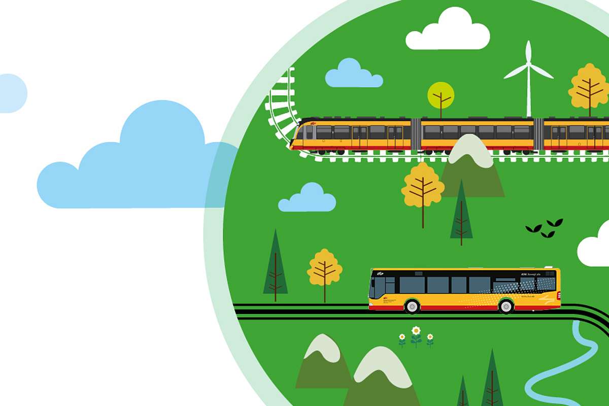 KVV - Karlsruher Verkehrsverbund - Bahn und Bus - Deutschlandticket